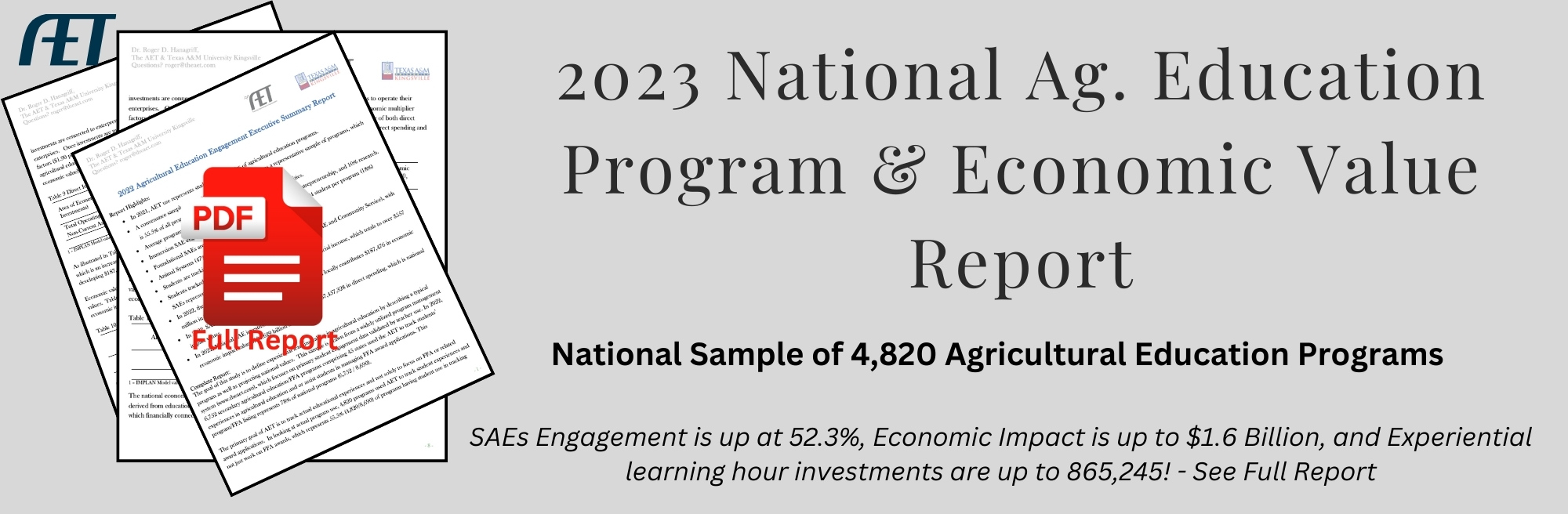 The Agricultural Experience Tracker (AET)